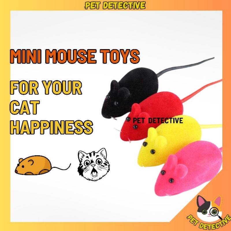 Tikus getah mainan kucing Rubber Mouse Little Toy Squeaky Cat Play ...