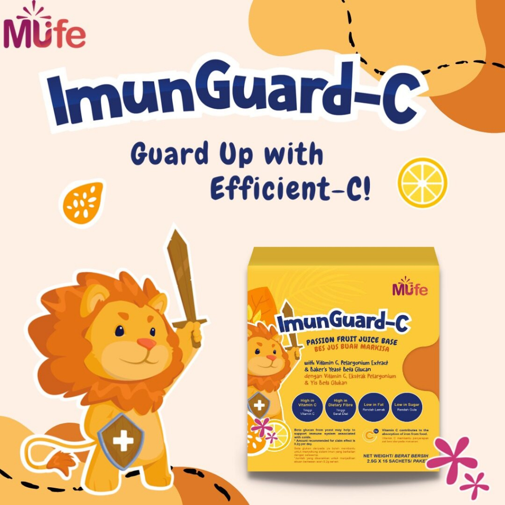 ImunGuard-C Passion Fruit Juice Base 2.5g x 15's (VITAMIN C) | Shopee ...