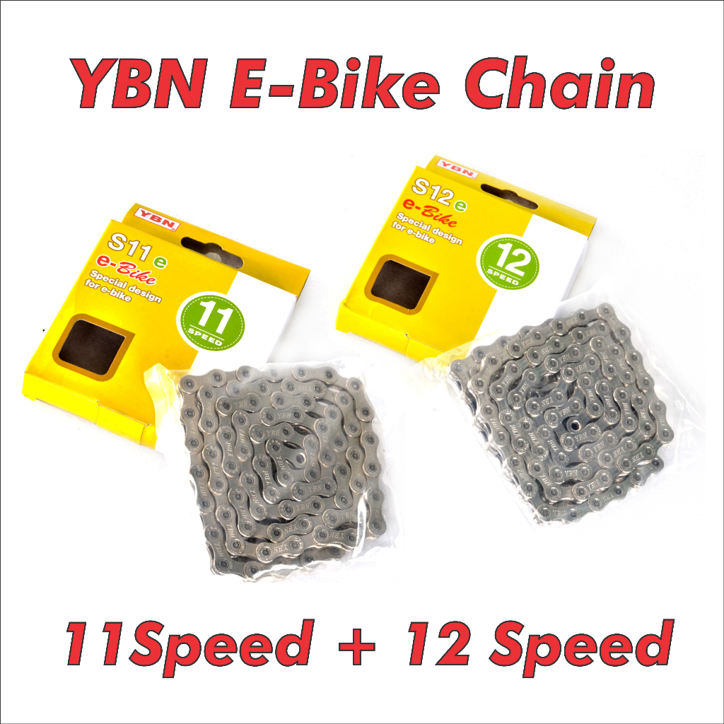 YBN E-Bike Chains 11 & 12 speed Electric Bicycle chain Special Design ...