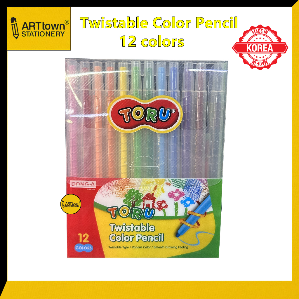 Dong - A Toru Twistable Colour Pencil / Twistable Color Pencil Kids ...