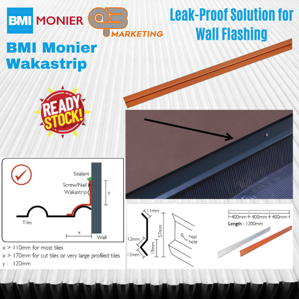 BMI Monier Wakastrip dry fix 57mm X 1.2M | Maximum beli 5 setiap Order ...