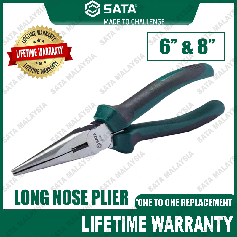 SATA Long Nose Pliers 6" 8" Sata Tools Sata Plier Set Wire Cutter Plier ...