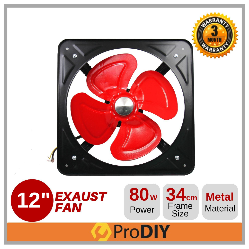 Exhaust Fan ( 12" ) 12-inch Wall Type Industrial Light Duty - FA-30 ...