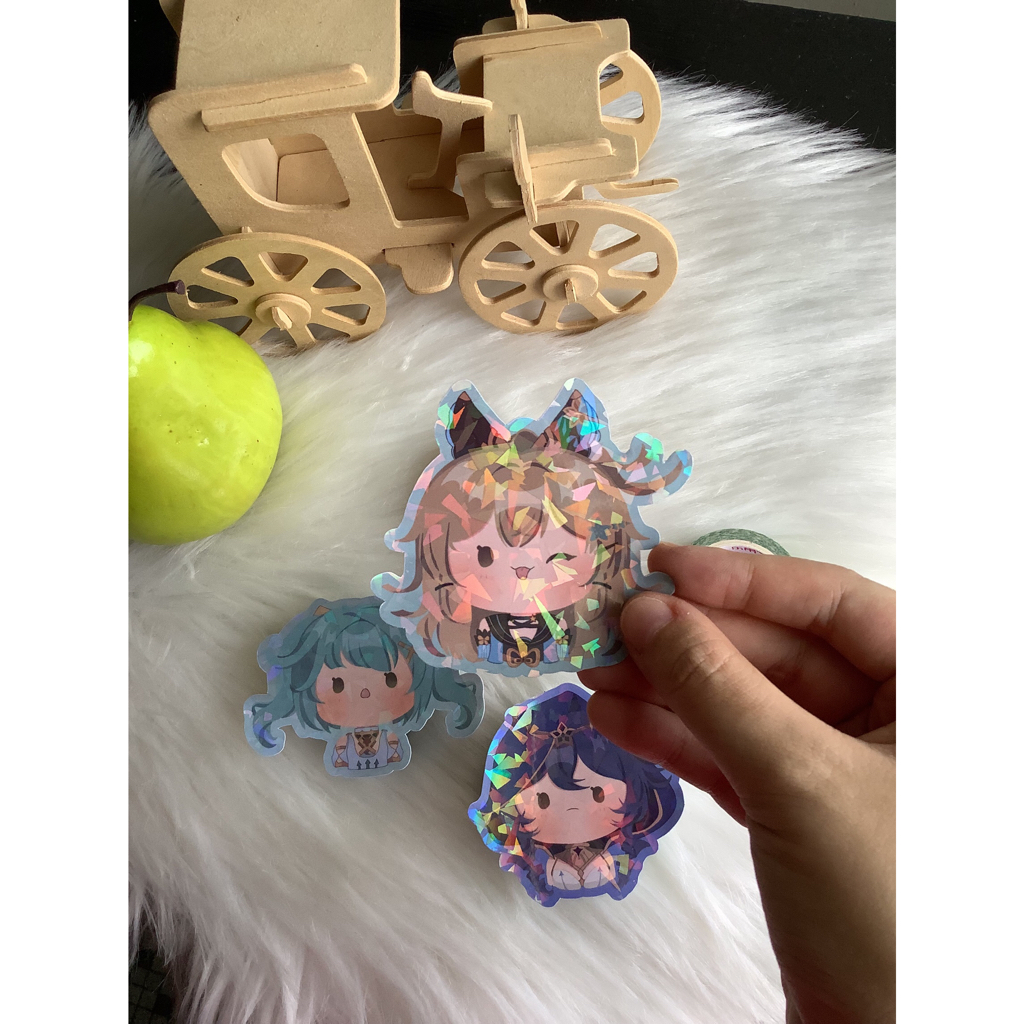 Genshin impact Sticker Kirara Yelan Faruzan Layla Die Cut Sticker ...