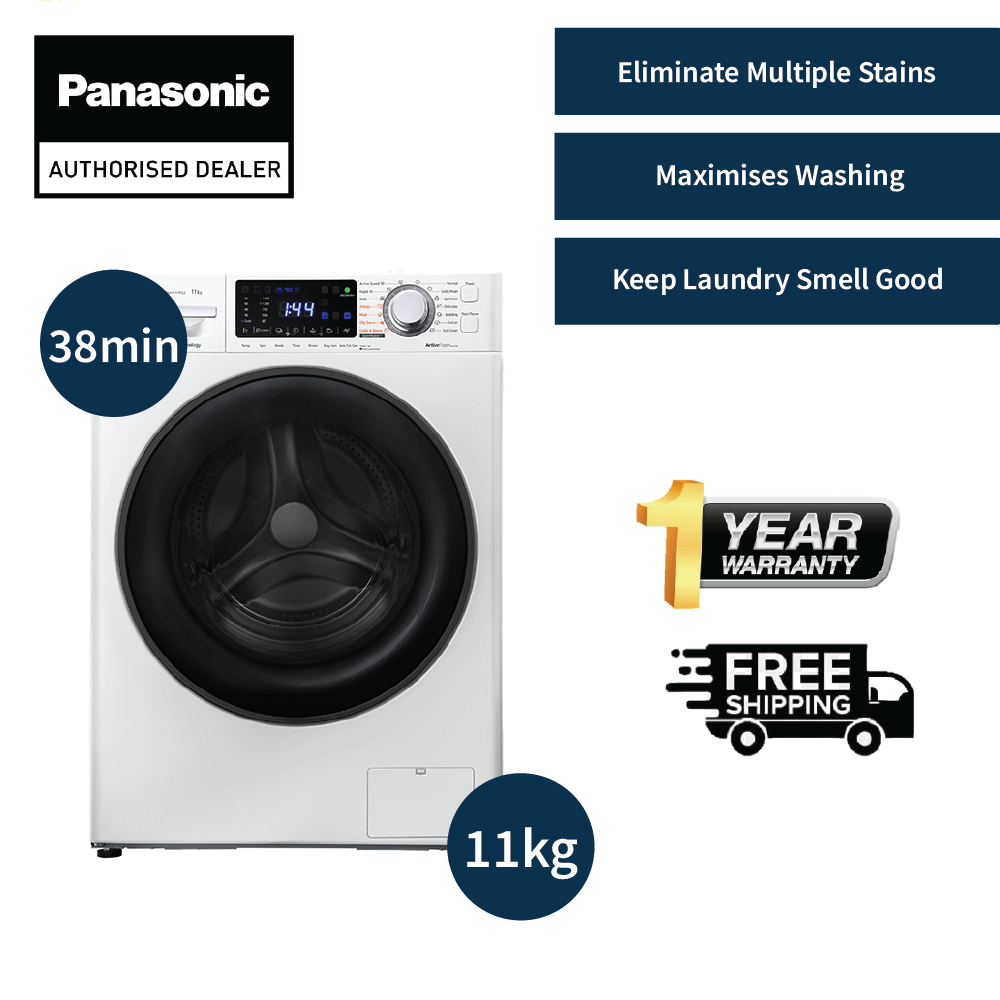 Panasonic Econavi Inverter Front Load Washer (11kg) NA-V11FG2WMY ...