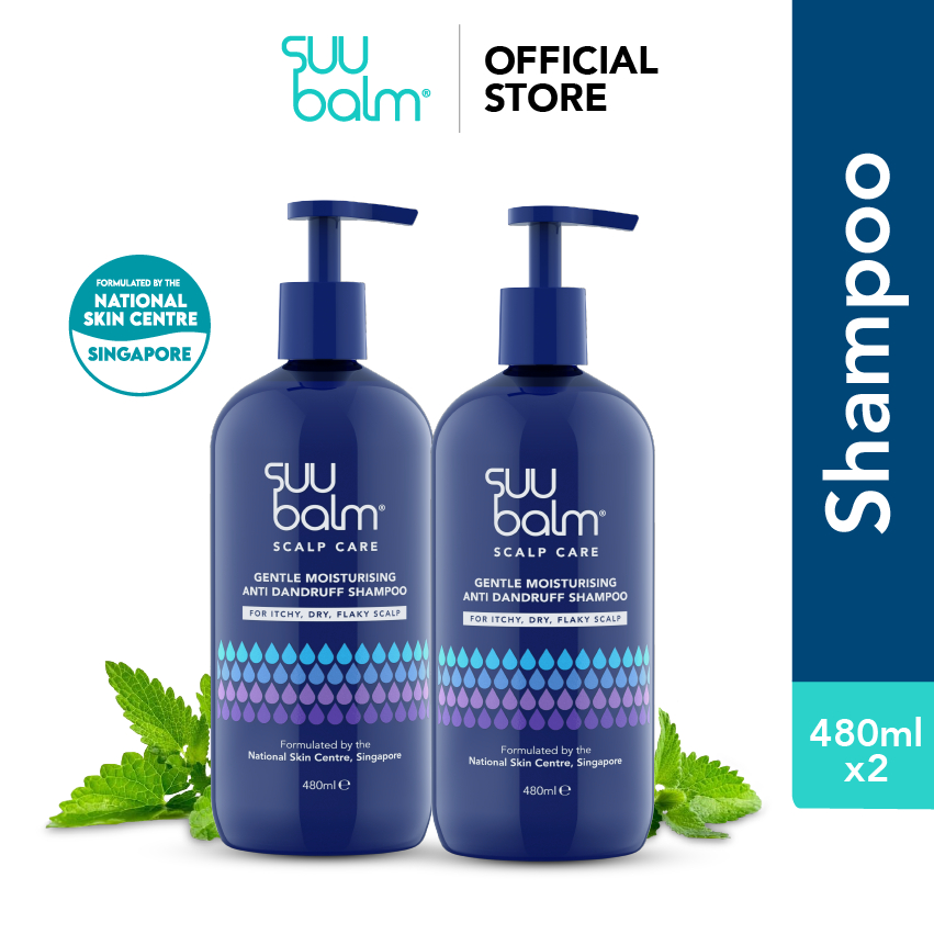 Suu Balm Gentle Moisturising Anti Dandruff Shampoo (480ml x 2) | Shopee Malaysia