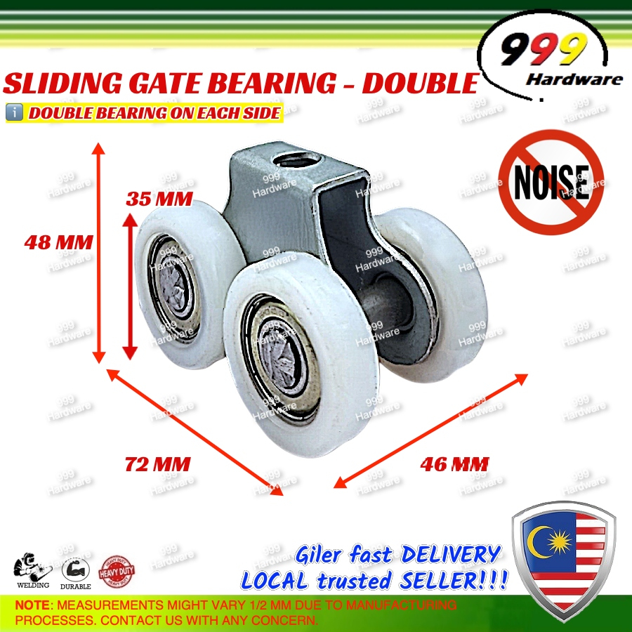999 sliding gate 6000 nylon bearing / hang door roller / single ...