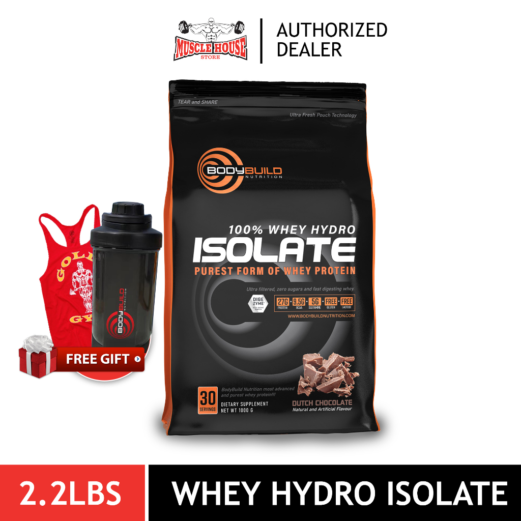 BodyBuild 100% Whey Hydro Isolate 2.2lbs Purest Form Of Whey Isolate ...