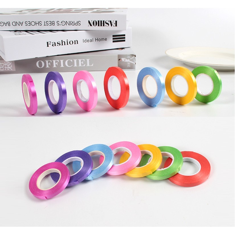 Ready Stock 10M Balloon Ribbon Latex Aluminium Foil Balloon Multicolour ...