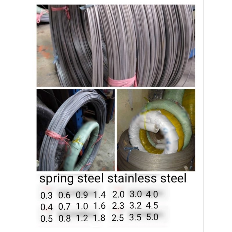 (SPRING STEEL STAINLESS STEEL)wire 1kg | Shopee Malaysia