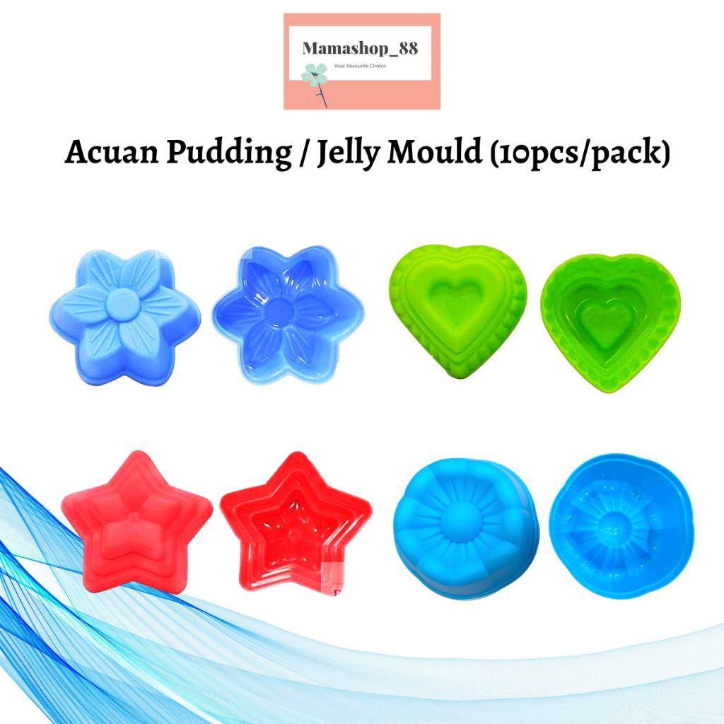 10pcs Acuan Pudding Acuan Jelly / Jelly Pudding Mould/ Jelly Mould ...