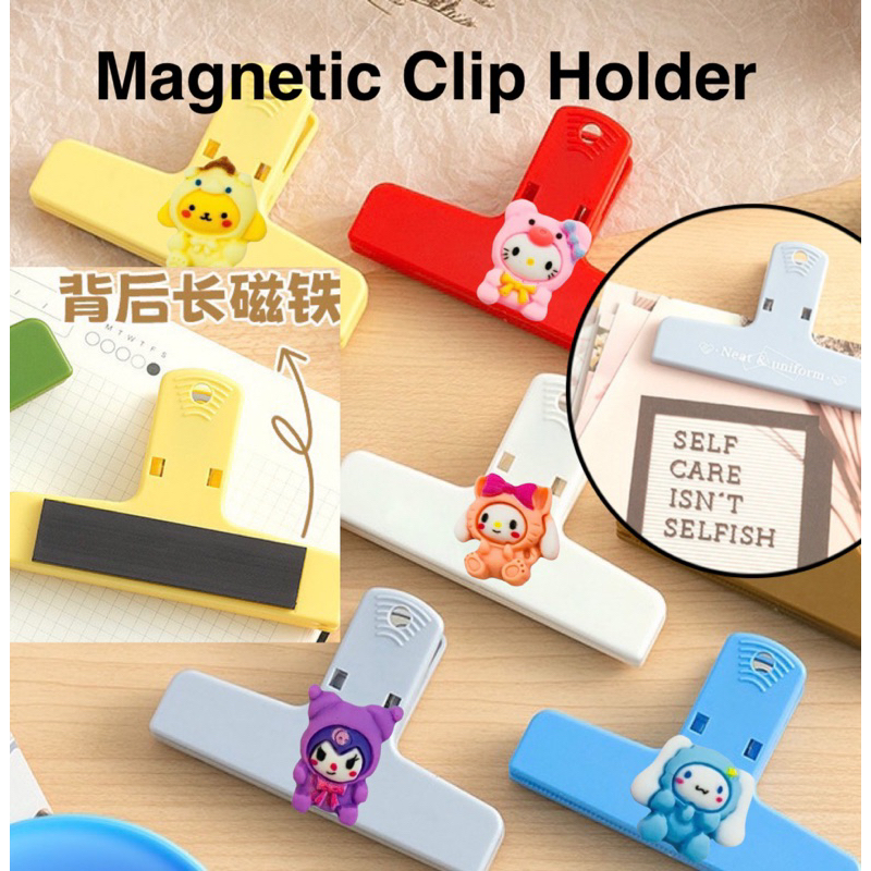 SNT (JZ ) Sanrio Kuromi Bill Holder/ Magnetic Clip/ Binder Clip/Folder ...