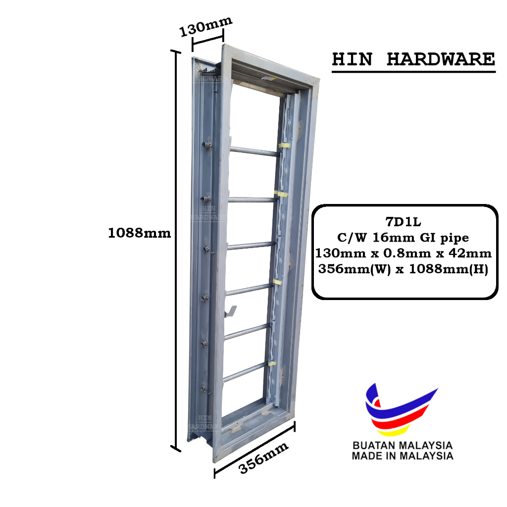 HIN PRE ORDER Customize Metal Window Frame EG 0.8mm x 130mm x 42mm ...