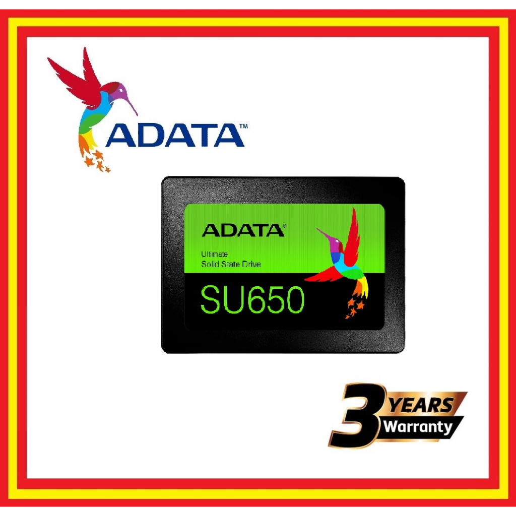 ADATA SSD 2.5 Internal Sata SU650 256GB 512GB Solid State Drive SSD ...