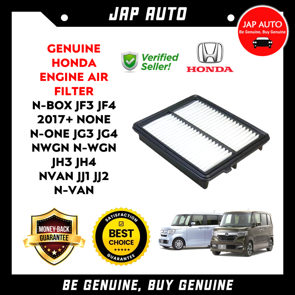 Honda NBOX 2017+ NONE NWGN 17220-5YT-003 Genuine Japan Engine Air Intake Filter Original Penapis ...