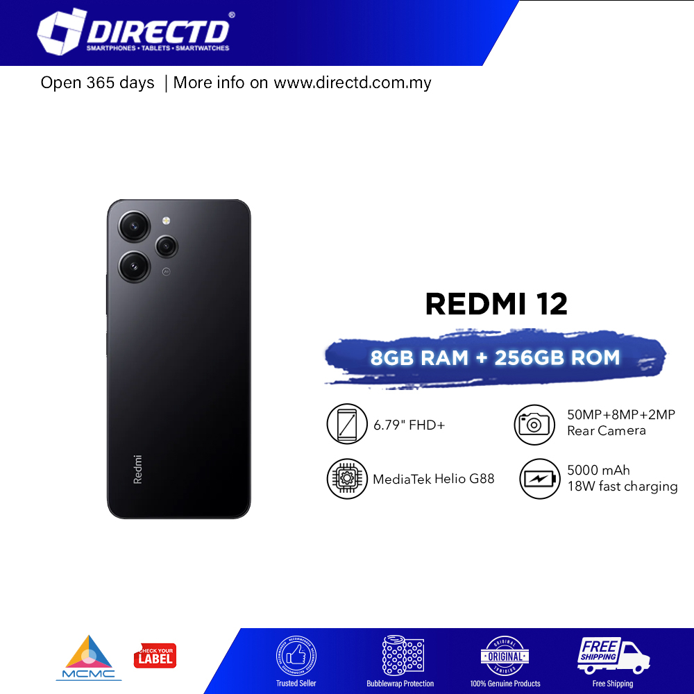 Xiaomi Redmi 12 [8GB RAM | 256GB ROM] | Shopee Malaysia