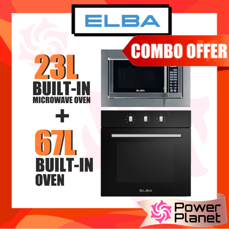 Elba Built-in Microwave Oven EMO-2306BI 6-Power Levels + Built-in Oven ...