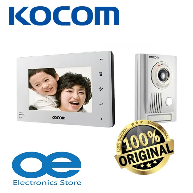 KOCOM KCV-D372 + KC-MC32 Analog 2 Wire 7Inch Color Digital LCD Color ...