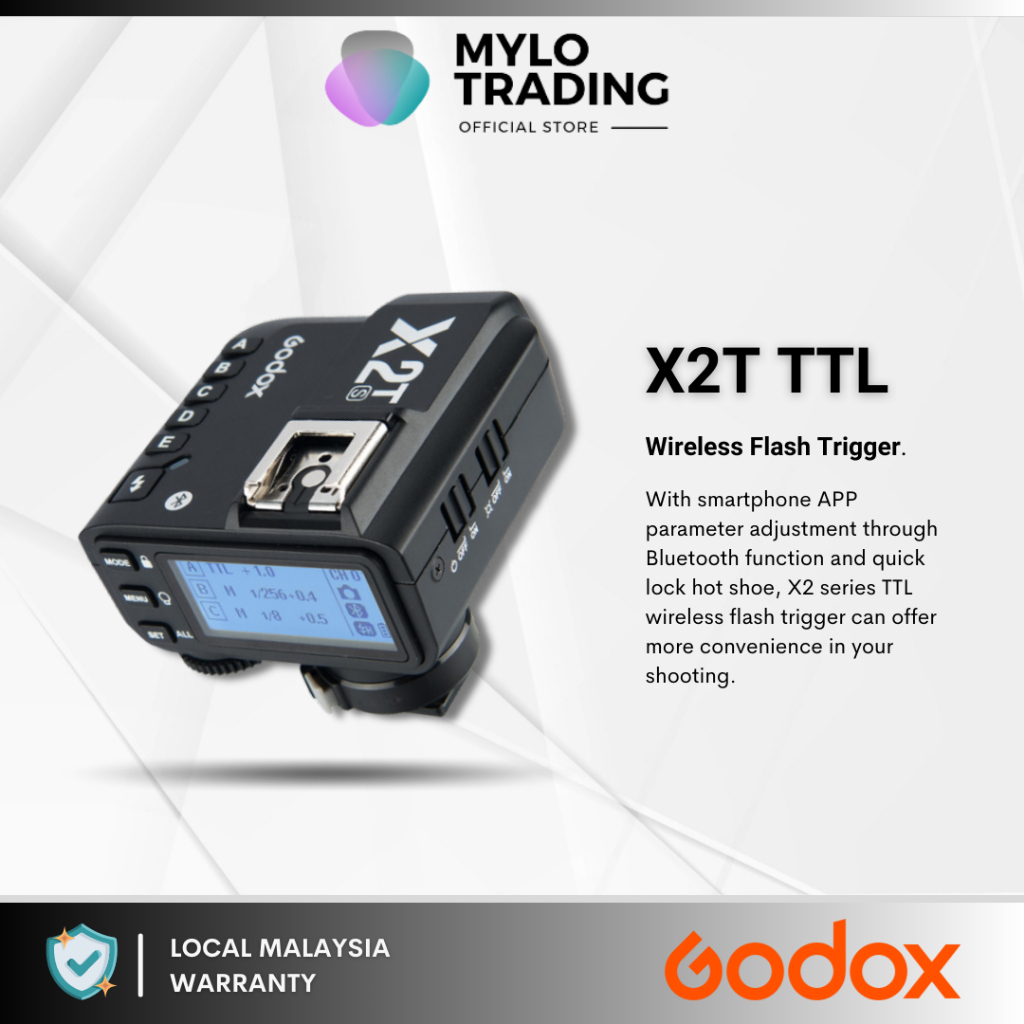 Godox X2 & X2T 2.4 GHz TTL Wireless Flash Trigger for Canon Sony ...