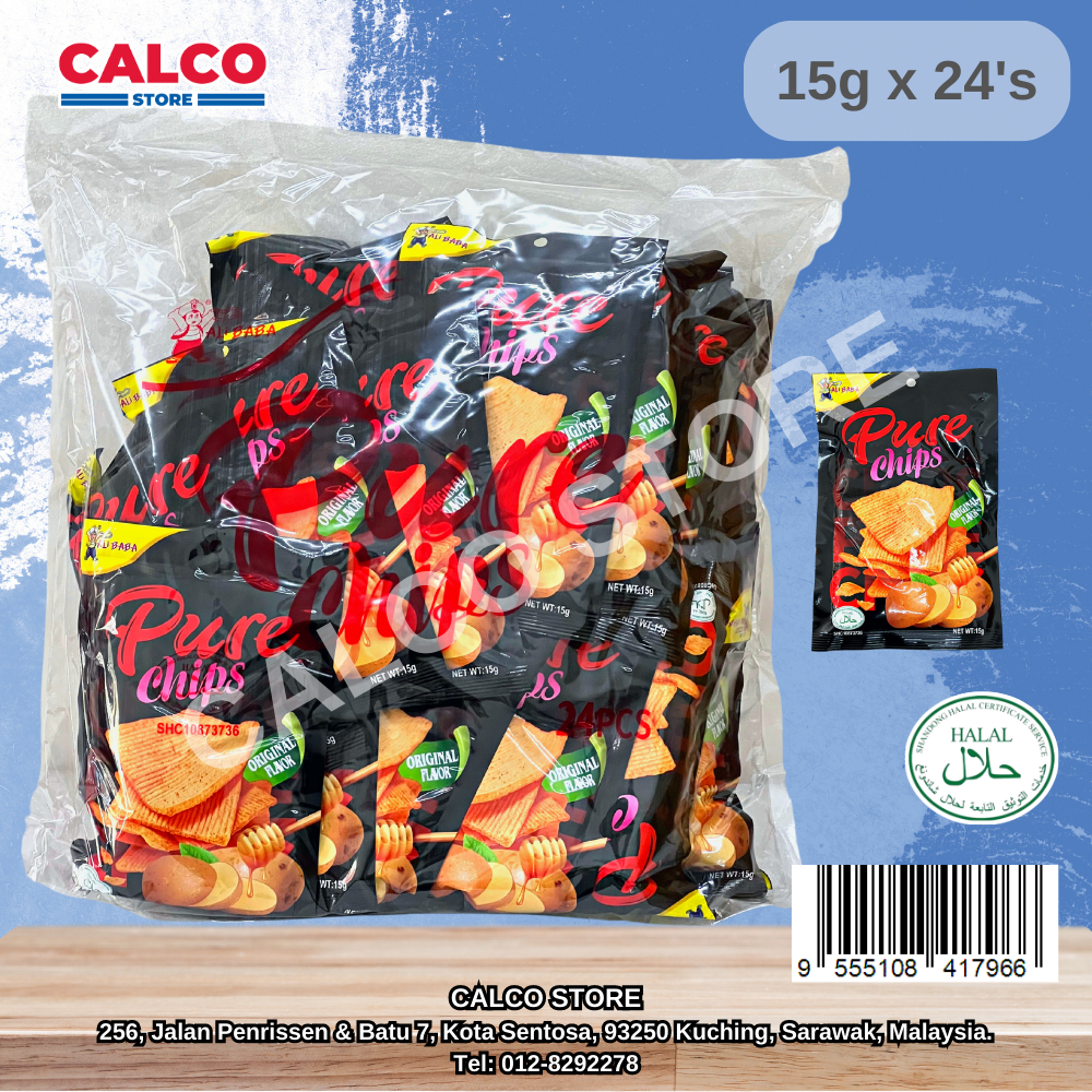 15g x 24's Ali Baba Pure Chips Original Flavour Halal | Shopee Malaysia