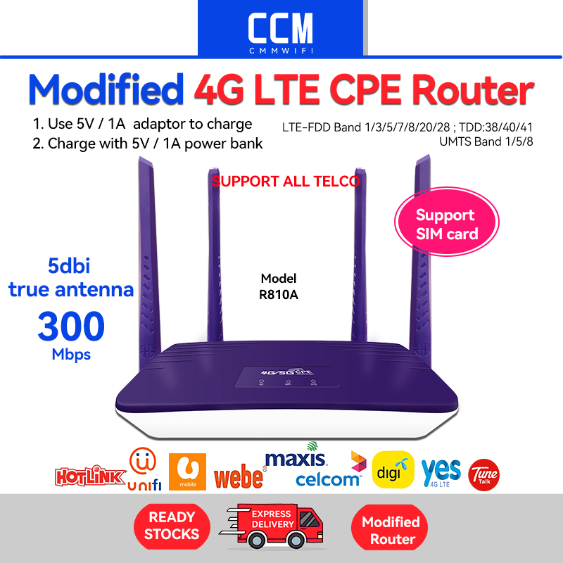 CCM 4G LTE WiFi Modem Unllimited Hotspot Modified Unlimited Router ...