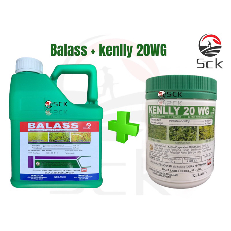 Balass 4L + Kenlly 20WG(1Set package)Herbicide|Racun Rumpai/Herbicide ...