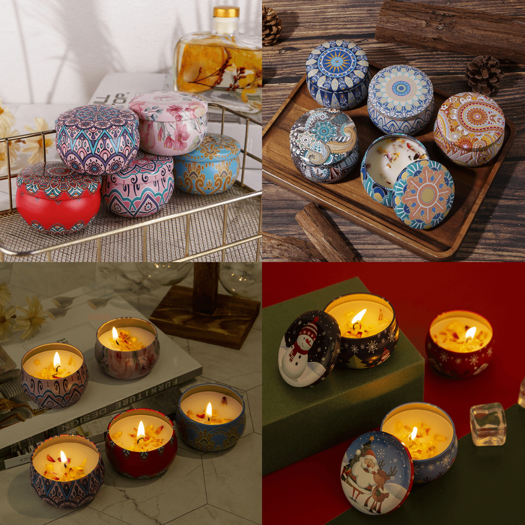 Batik Scented Candle Natural Essential Oil Soy Wax Batik Lilin Pewangi ...