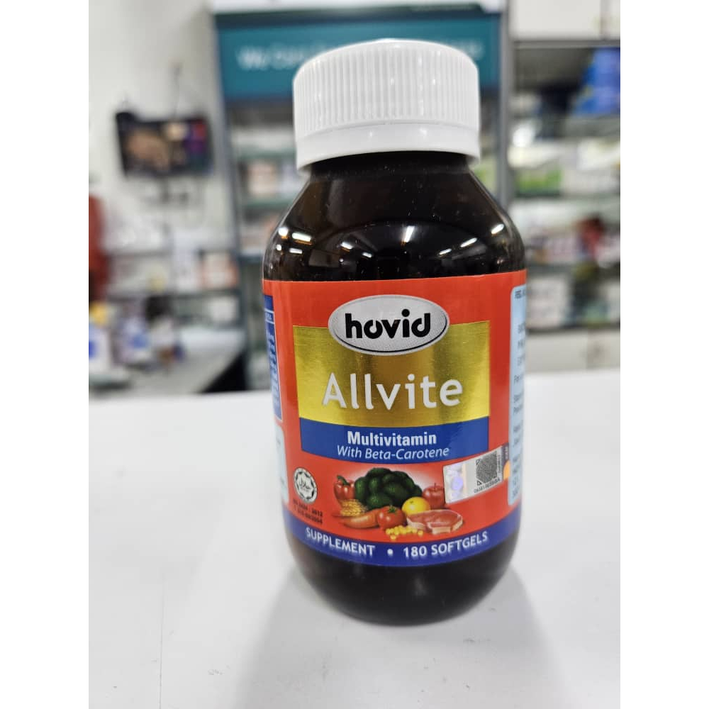 Allvite Multivitamin with Beta-Carotene Softgel 60’s/180’s (EXP: 28/02 ...