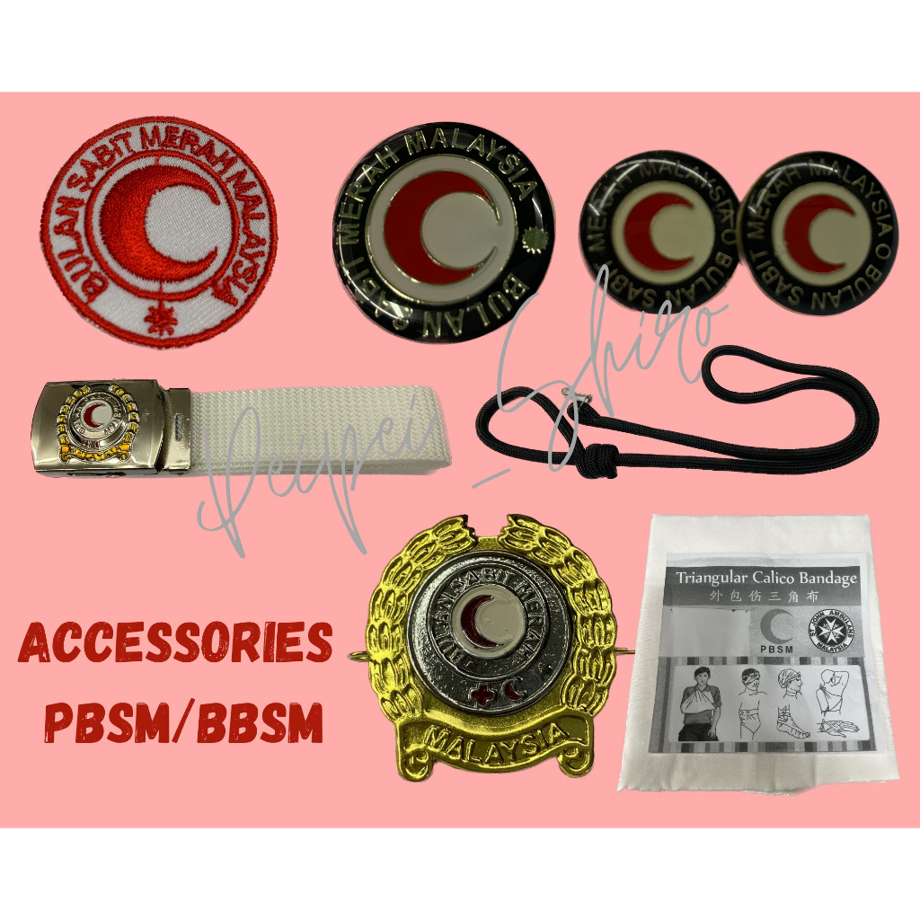 AKSESORI PERSATUAN BULAN SABIT MERAH (PBSM) | Shopee Malaysia