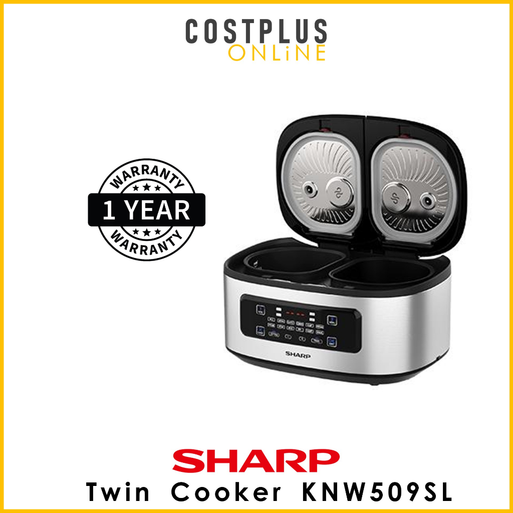 Sharp Twin Multi Cooker 1.8L (0.9L x 2) KNW509SL | Shopee Malaysia