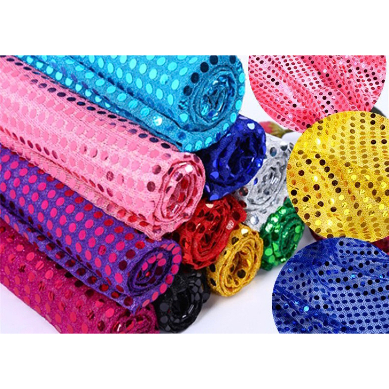 🇲🇾Fabric Sequin Cloth Kain Sequin (Harga 1meter) | Shopee Malaysia
