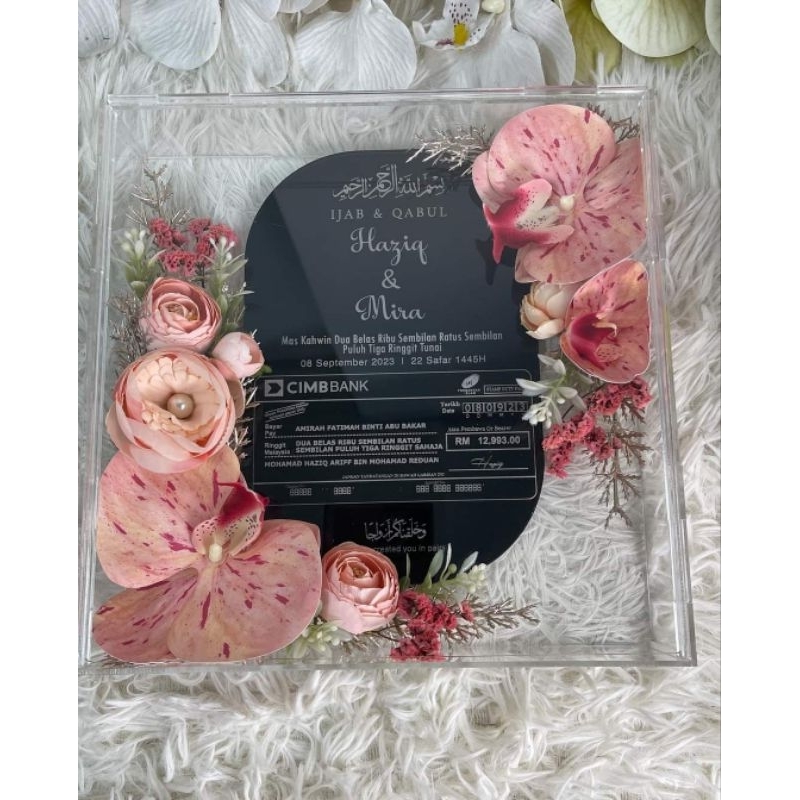 GUBAHAN FRAME 3D MAS KAHWIN CEK REPLIKA | Shopee Malaysia