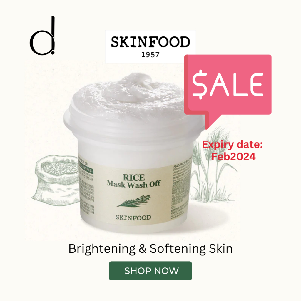 SKINFOOD Rice Mask Wash Off 100g - Brightening Mask 100% Authentic from ...