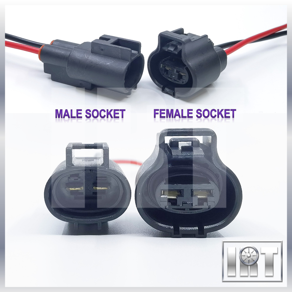 2 Pin Radiator Fan Motor Socket Soket Kereta Nippon Denso BLM FLX ...