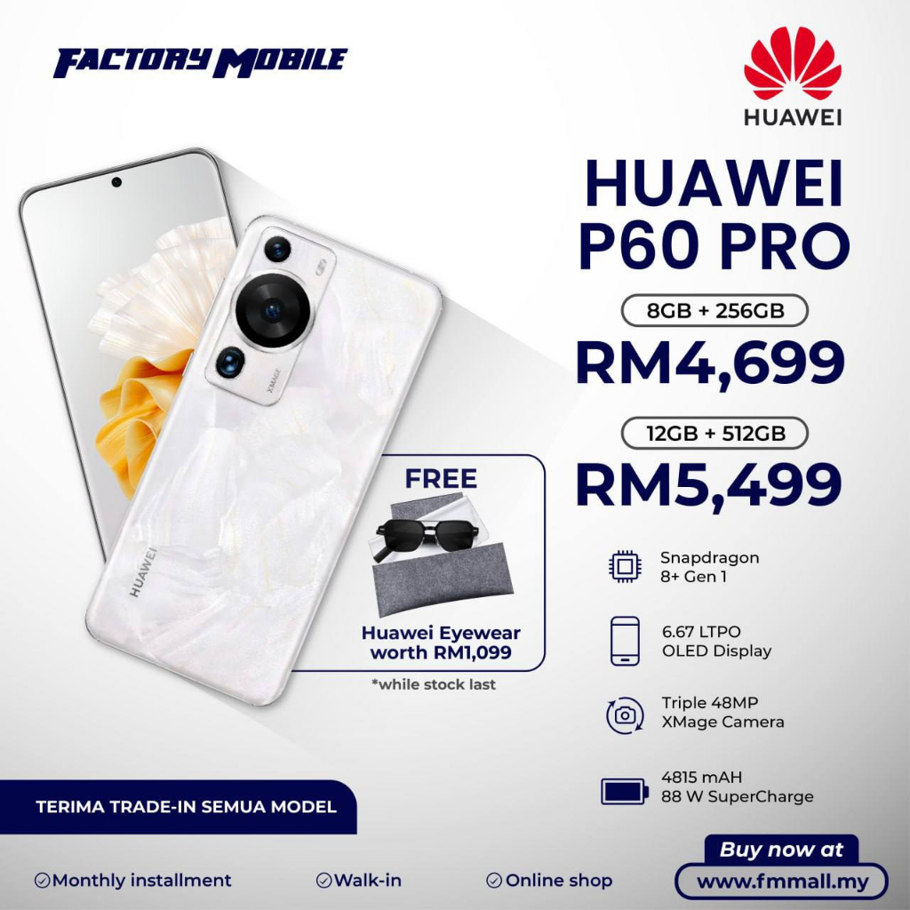 HUAWEI P60 PRO 8GB RAM 256GB ROM | Shopee Malaysia