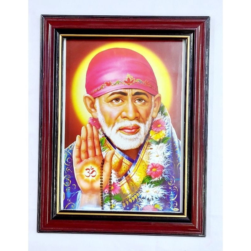 Sai Baba Photo Frame Shridi Baba Picture | Shopee Malaysia