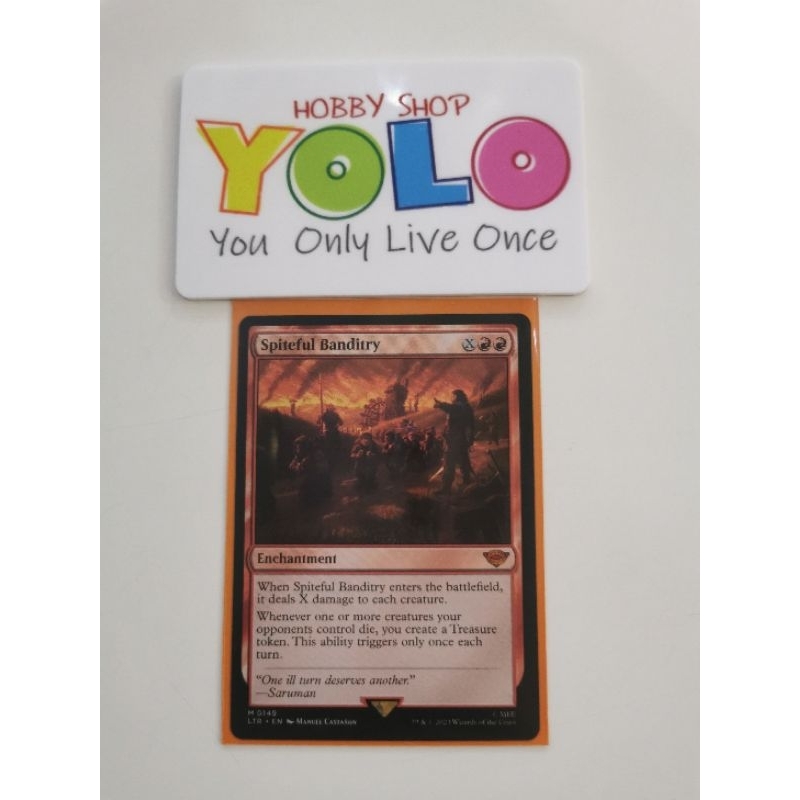 Magic The Gathering Spiteful Banditry - Universes Beyond: The Lord of ...