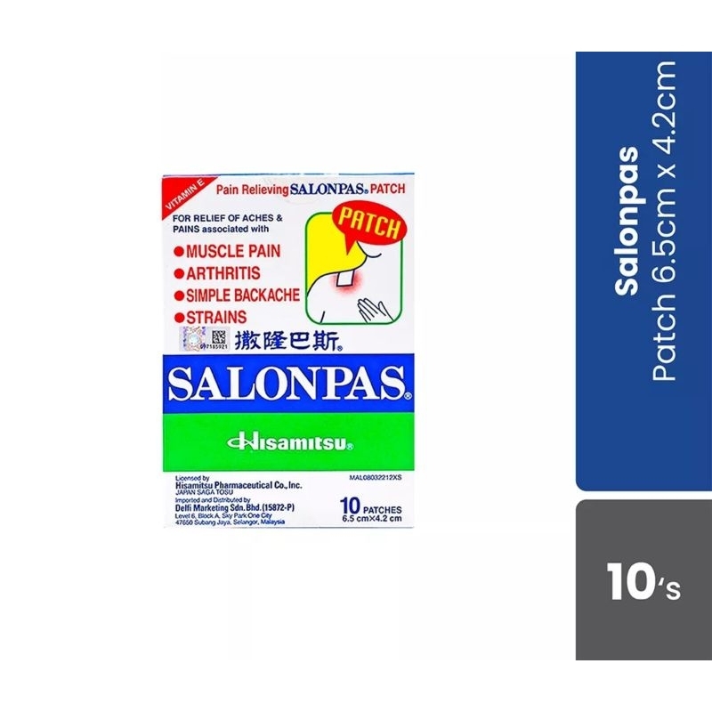 Salonpas Patch 10 pcs per box | Shopee Malaysia