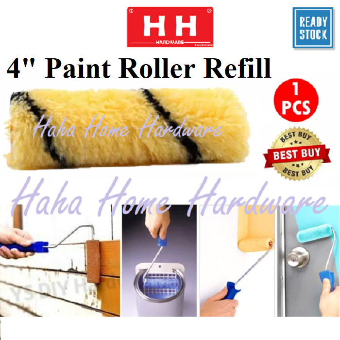 Isi Roller Cat Minyak (1pcs) 4" High Quality Paint Roller Refill ...