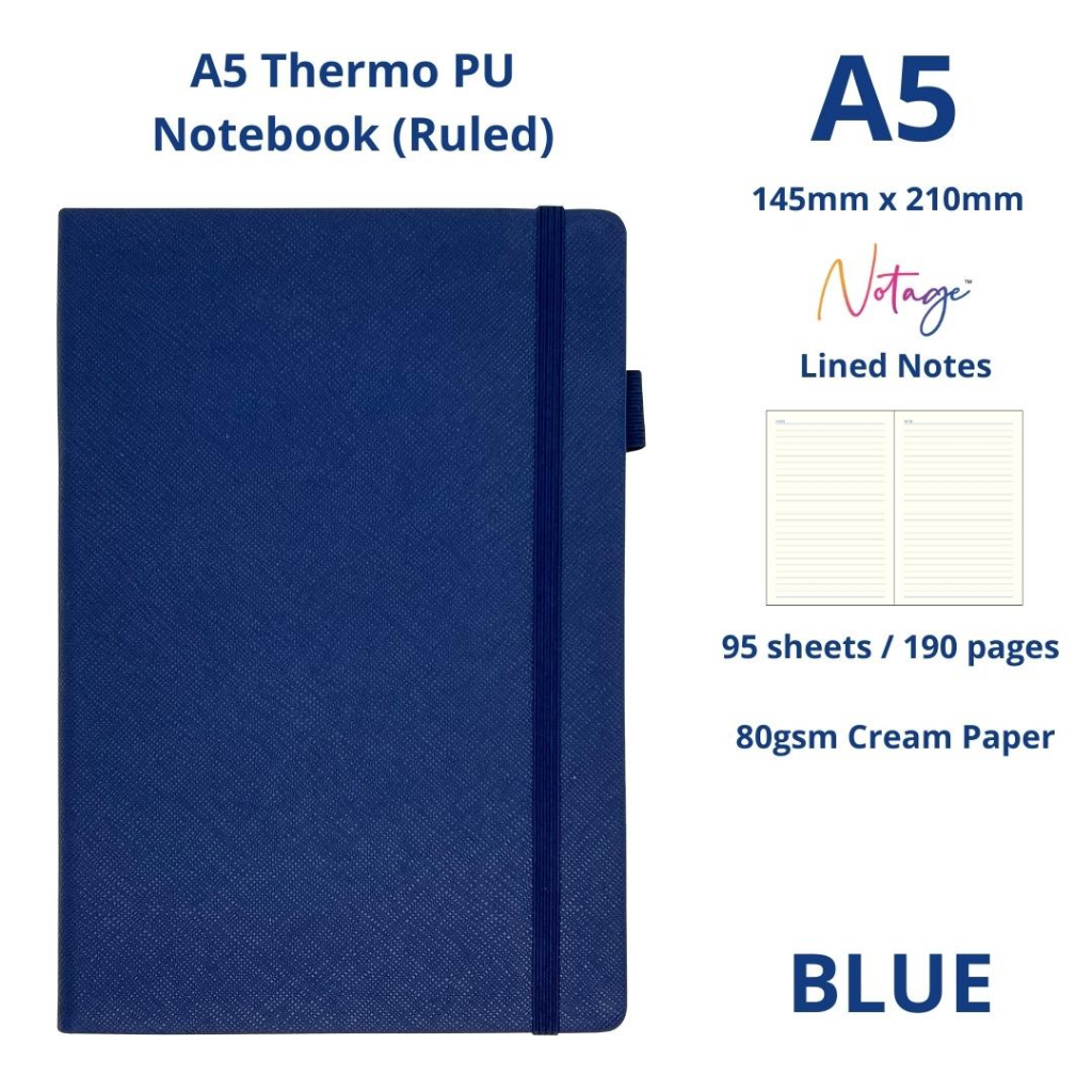 Notage A5 PU Notebook Hard Cover Daily Planning Planner & Journal book ...