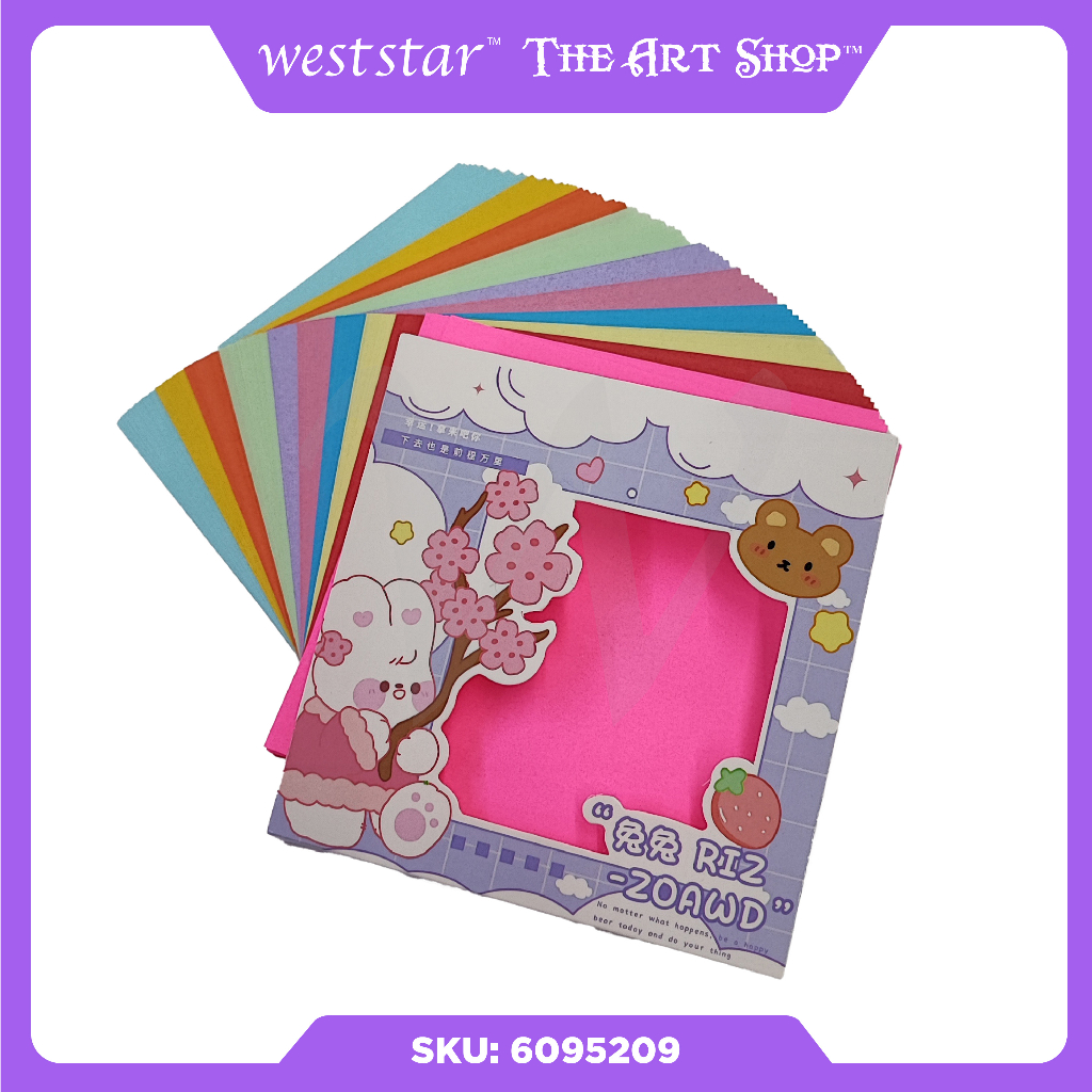 Origami Paper Crane Square Paper Folded Papercraft Kertas Colorful DIY ...