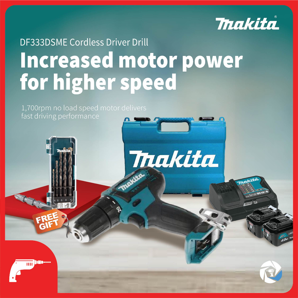 MAKITA 12Vmax DF333DZ / DF333DWYE / DF333DWAE / DF333DSME CORDLESS ...