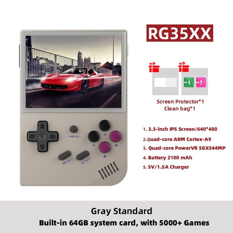 ANBERNIC RG35xx retro game console open source handheld dual system portable mini arcade Gameboy ...