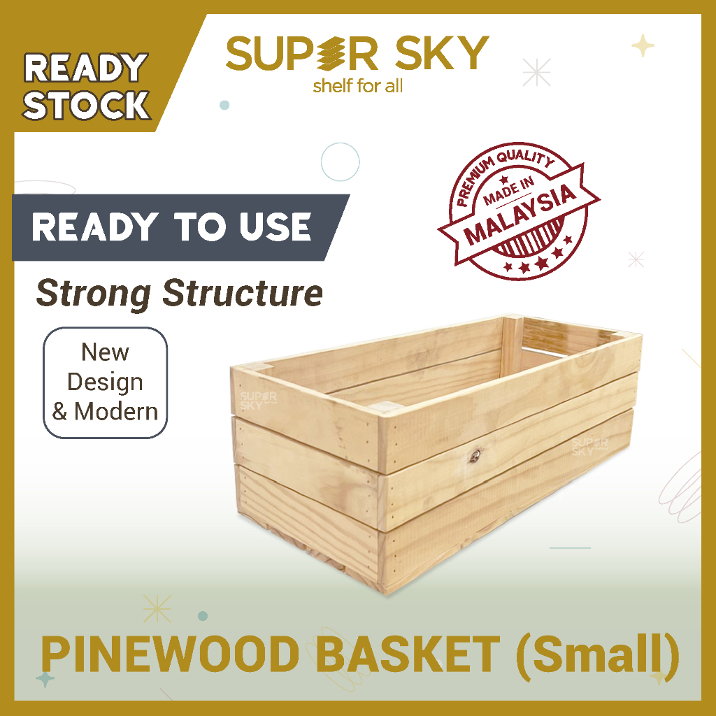 SUPERSKY PINEWOOD BASKET (SMALL) | Shopee Malaysia