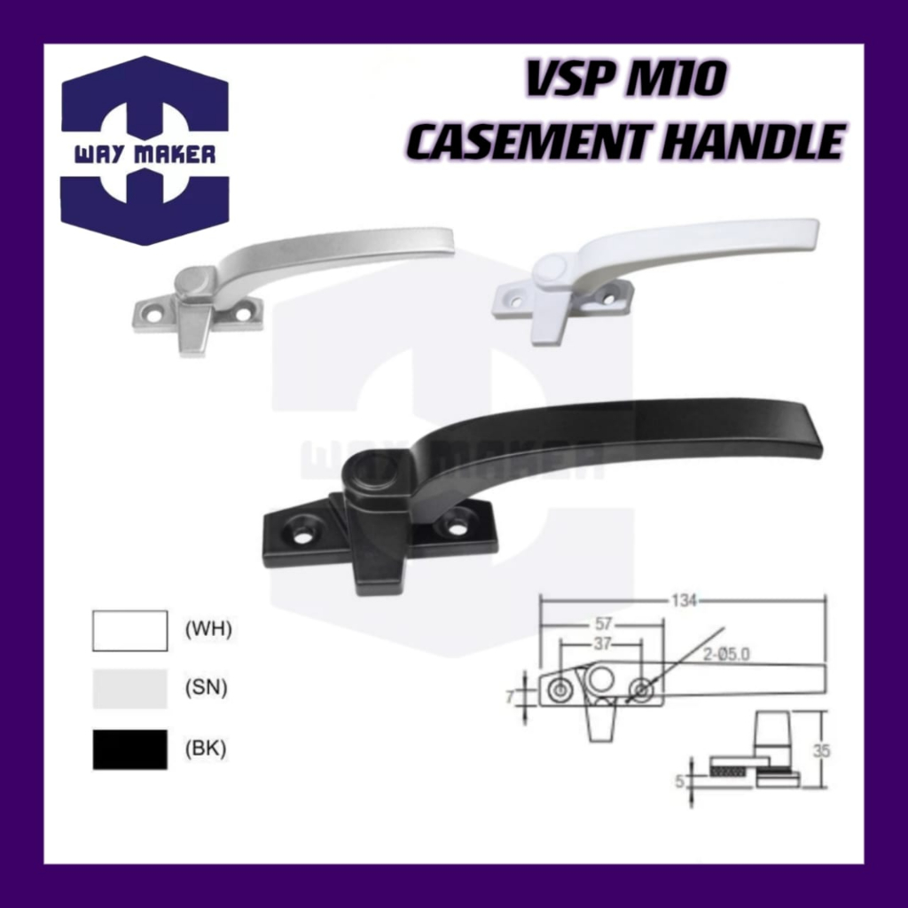 BIG Handle Window Casement Handle Open Close Crescent Window Frame ...