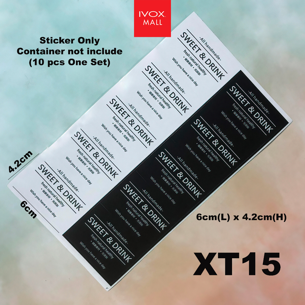 Food Label Sticker Self-adhesive Baking Sticker Label Cake Box Label ...