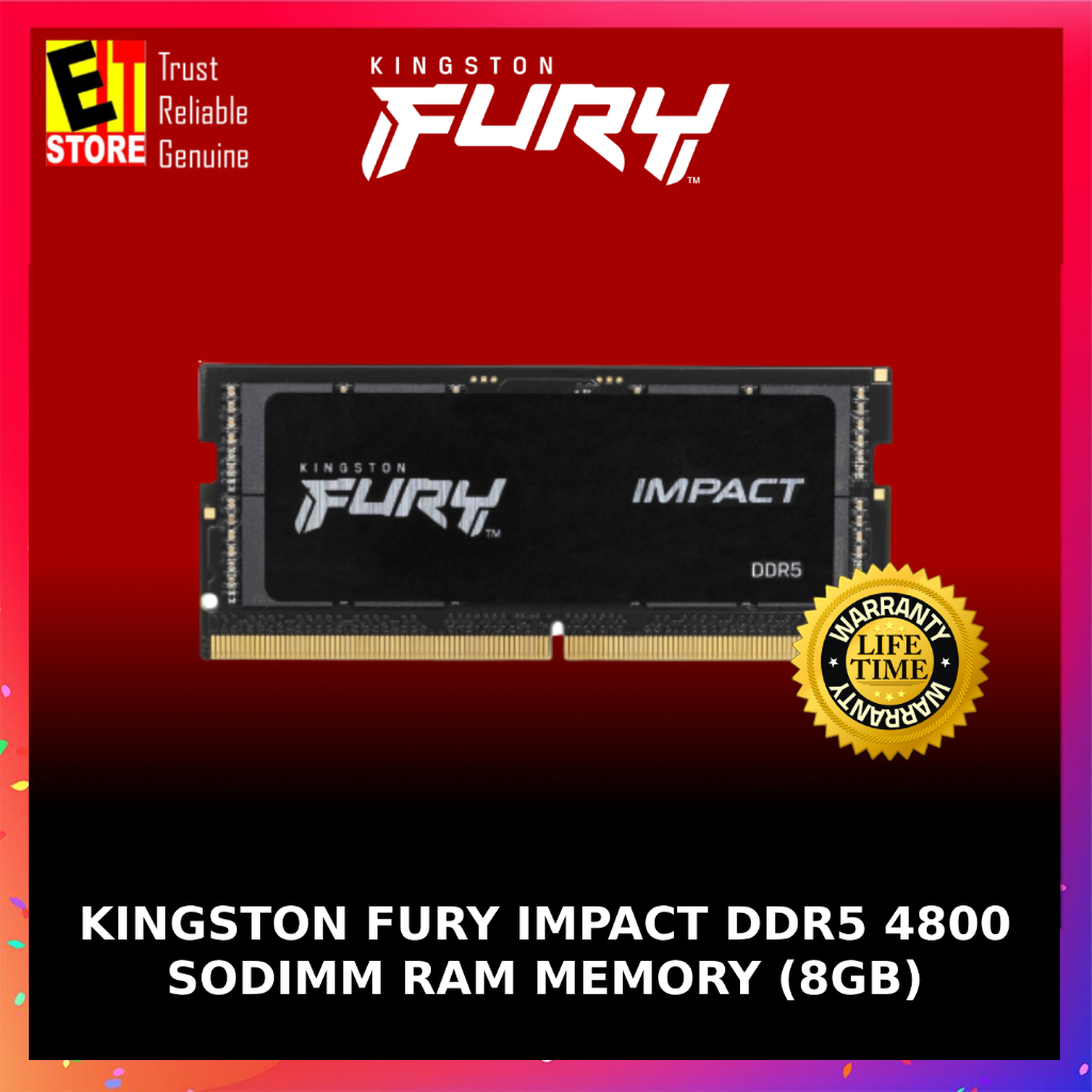 KINGSTON FURY IMPACT 8GB/16GB/32GB DDR5 4800MHZ /5600MHZ SODIMM GAMING LAPTOP RAM | Shopee Malaysia