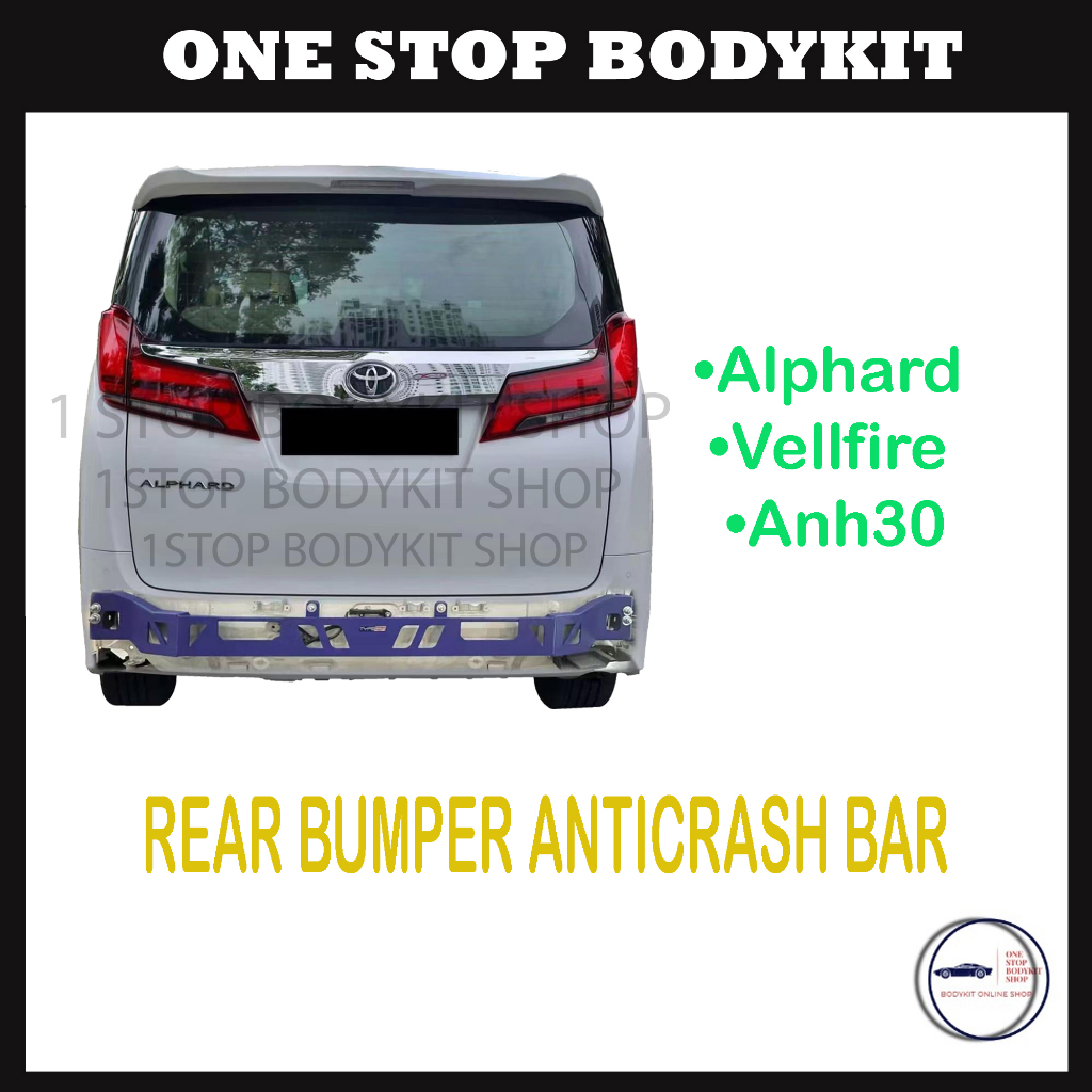 TYPE ONE REAR BUMPER ANTI CRASH BAR Toyota Alphard Vellfire 30 series ...