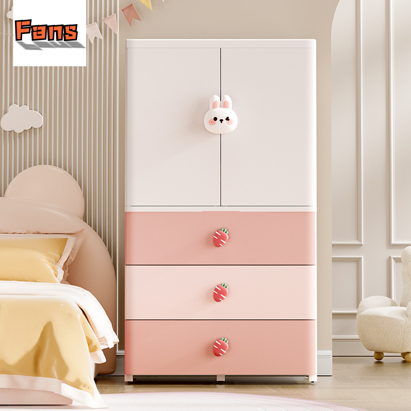 Portable Children Wardrobe Almari Kanak-Kanak Cute Rabbit Blue Bear ...