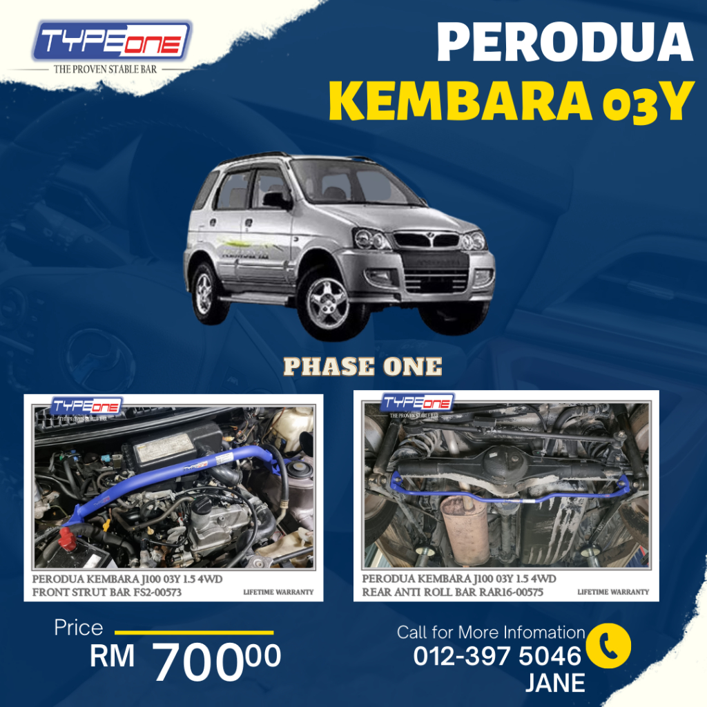 🔥 MAT-BLUE COLOR 🔥 RAEDY STOCK TYPE ONE STABLE BAR - PERODUA KEMBARA ...